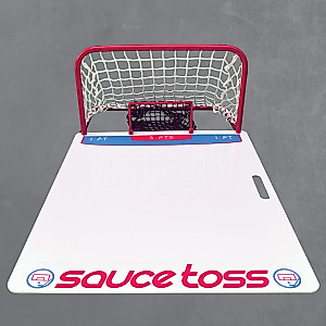 Sauce Toss: The Premium Hockey Sauce Pass Game for Playing, Passing, Training, Trick Shots and More - Tailgate Friendly and Portable Hockey Game, Supreme