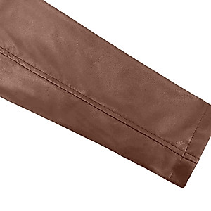 LMSXCT Women's Faux Leather Jackets Zip Up Short Motorcycle Outwear Slim Fitted PU Leather Coat Leather Moto Biker Jacket