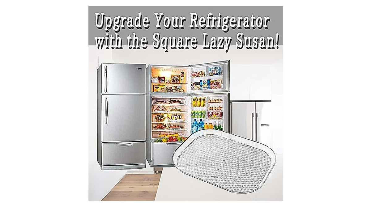 Effortless Organization with Square Lazy Susan Turntable