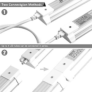 SZHLUX 4FT Led Shop Light for Garage, (50W x 4 Pack)5000K 7000LM Linkable Super Bright Led Garage Lights, Basement Warehouse Workshop Work Ceiling Panel Fluorescent Strip Daylight Bulbs Fixtures