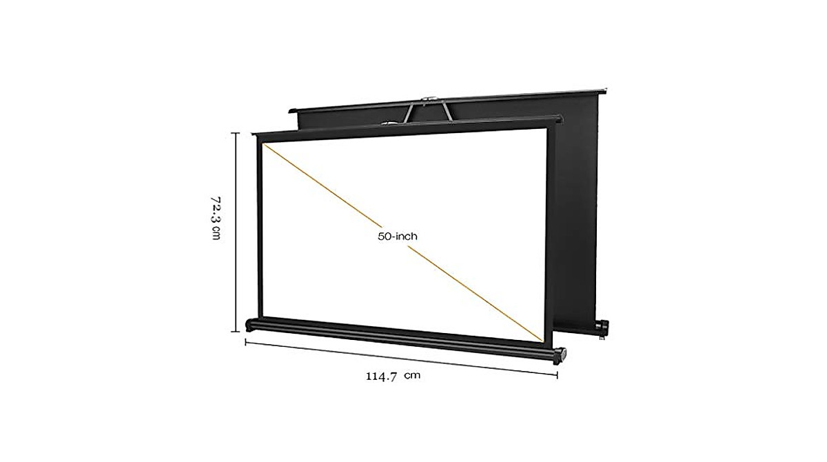 Portable 50" 16:9 Tabletop Projector Screen - Business/Cinema