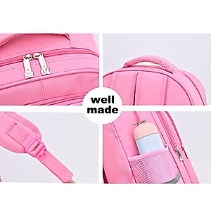 HSD Hope Surged 15.5" Kids Backpacks for Girls Kindergarten Preschool Elementary School Bag Girls Backpack Lightweight Cute Large Capcity