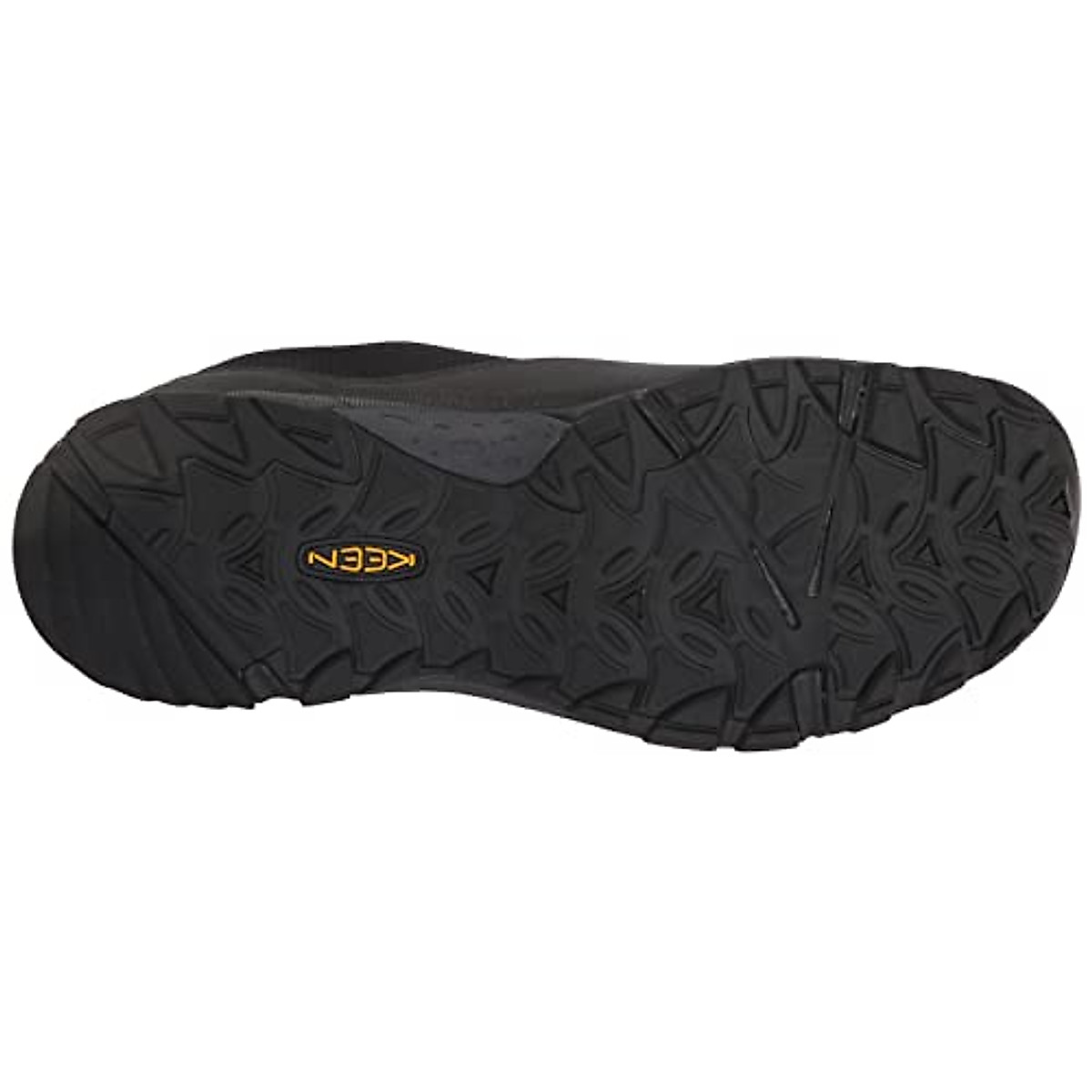 KEEN Men's Wasatch Crest Low Height Offset Laces Waterproof Hiking Shoes, Black/Magnet, 8.5