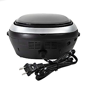 Craig CD6925 Portable Top-Loading Stereo CD Boombox with AM/FM Stereo Radio in Black | LED Display | Programmable CD Player | CD-R/CD-W Compatible | AUX Port Supported |