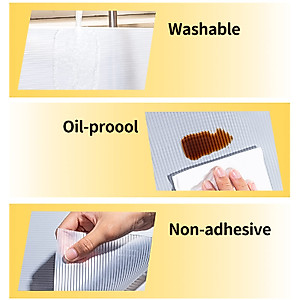 ZOFGENOW Shelf Liner Non-Slip Cabinet Liner and Drawer Liner, 12 in x 25 FT Non Adhesive Washable Oil-Proof for Kitchen Cabinet, Shelves, Refrigerator, Storage, Desks Clean