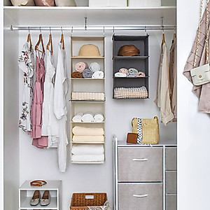 GRANNY SAYS Bundle of 1-Pack Jumbo Storage Bins with Handles & 1-Pack Hanging Storage Shelves