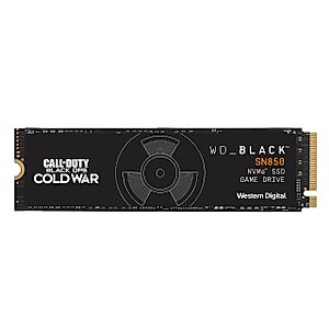 WD_BLACK 1TB SN850 Game Drive Call of Duty Special Edition: Black Ops Cold War, Internal NVMe M.2 PCIe Gen4 SSD - WDBB2F0010BNC-WRSN