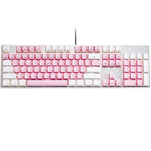 Hexgears GK715 Mechanical Gaming Keyboard, 104 Keys Full Size Wired Computer Keyboard, Hot Swappable Kailh Box Switches, ABS Keycaps, Blue Backlit Gaming Keyboard for PC/Laptop