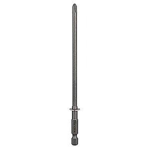 Bosch Accessories 1x PH2 Screwdriver Bit Extra Hard (for Softwood, Stainless Steel, 145 mm, 1/4'' Hex, Accessories for Screwdrivers, Drill Drivers)