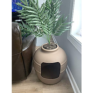 FRESH HEADQUARTERS Activated Carbon Filter Replacements Compatible with Good Pet Stuff Hidden Cat Litter Planter – Active Charcoal Filters Eliminate up to 99% of Cat Box Smells (4 Pack)