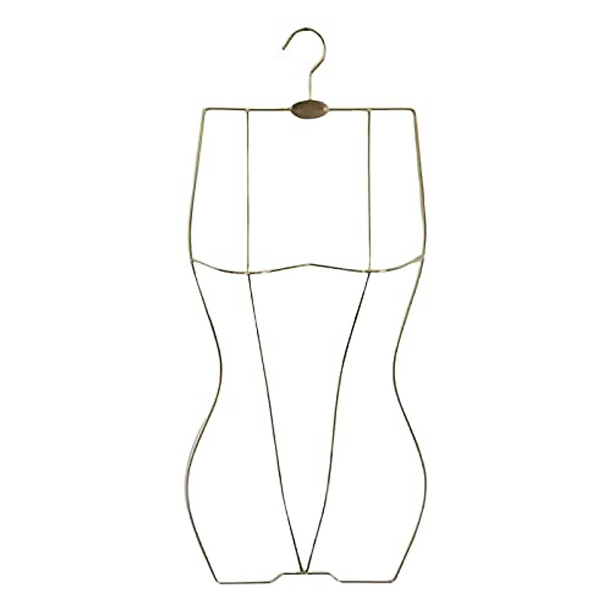 MagiDeal Bikini Swimsuit Hanger Rack Metal Wire Body Shape Women Dress Lingerie Display Hanger Sleepwear Garments Holder Organizer for Store Cloakroom Home Wardrobe, 77cmx36cm, Golden