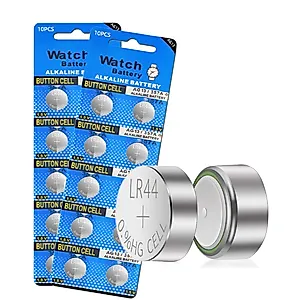Cotchear 20Pcs AG13 LR44 357A S76E G13 Alkailine Button Cell Battery Batteries1.5V Button Coin Batteries