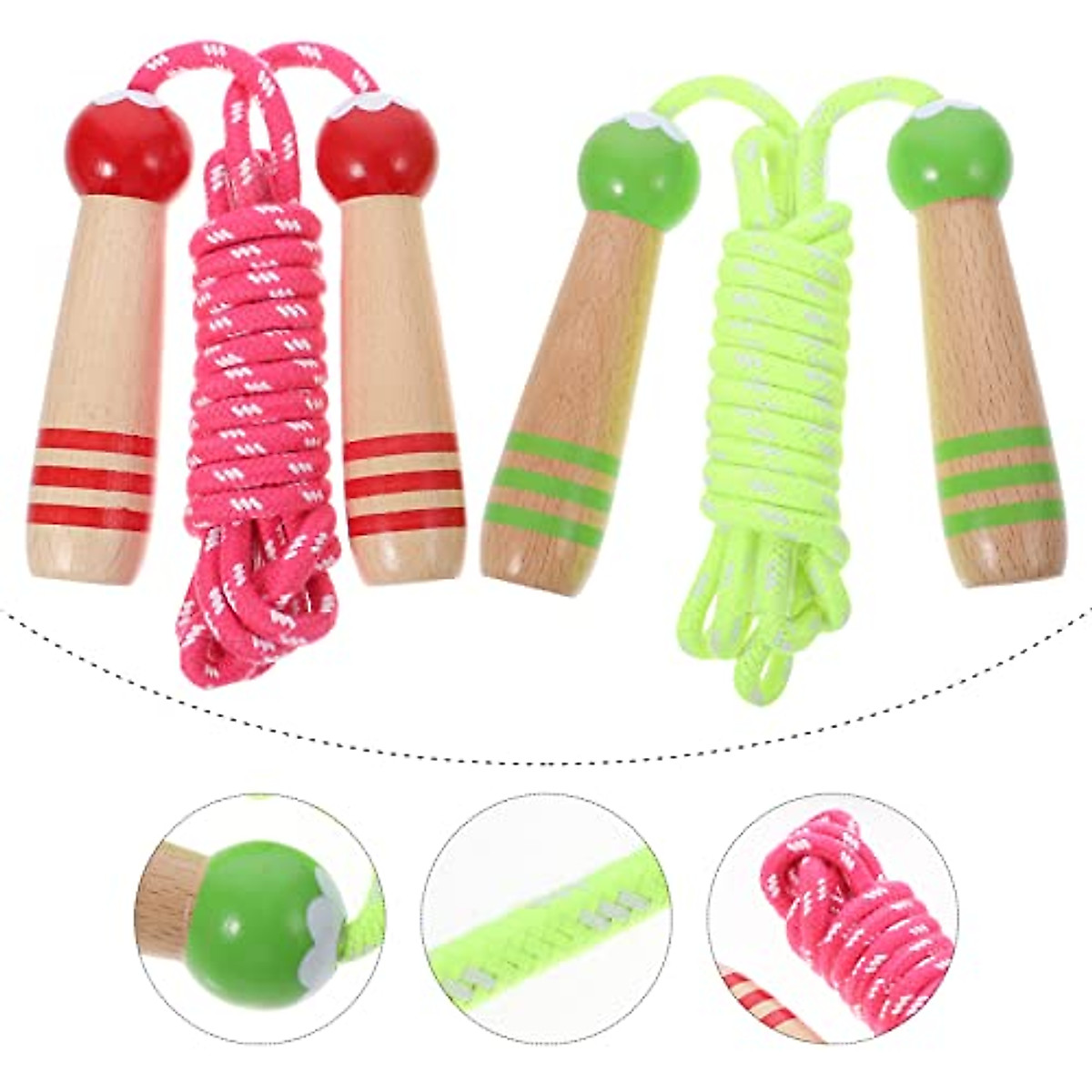 INOOMP 6 pcs cartoon skipping rope jump rope fitness jump rope jump rope for kids workout jump rope kids exercise ropes kids jump Rope Fitness Jumping Rope Exercise Jumping Rope