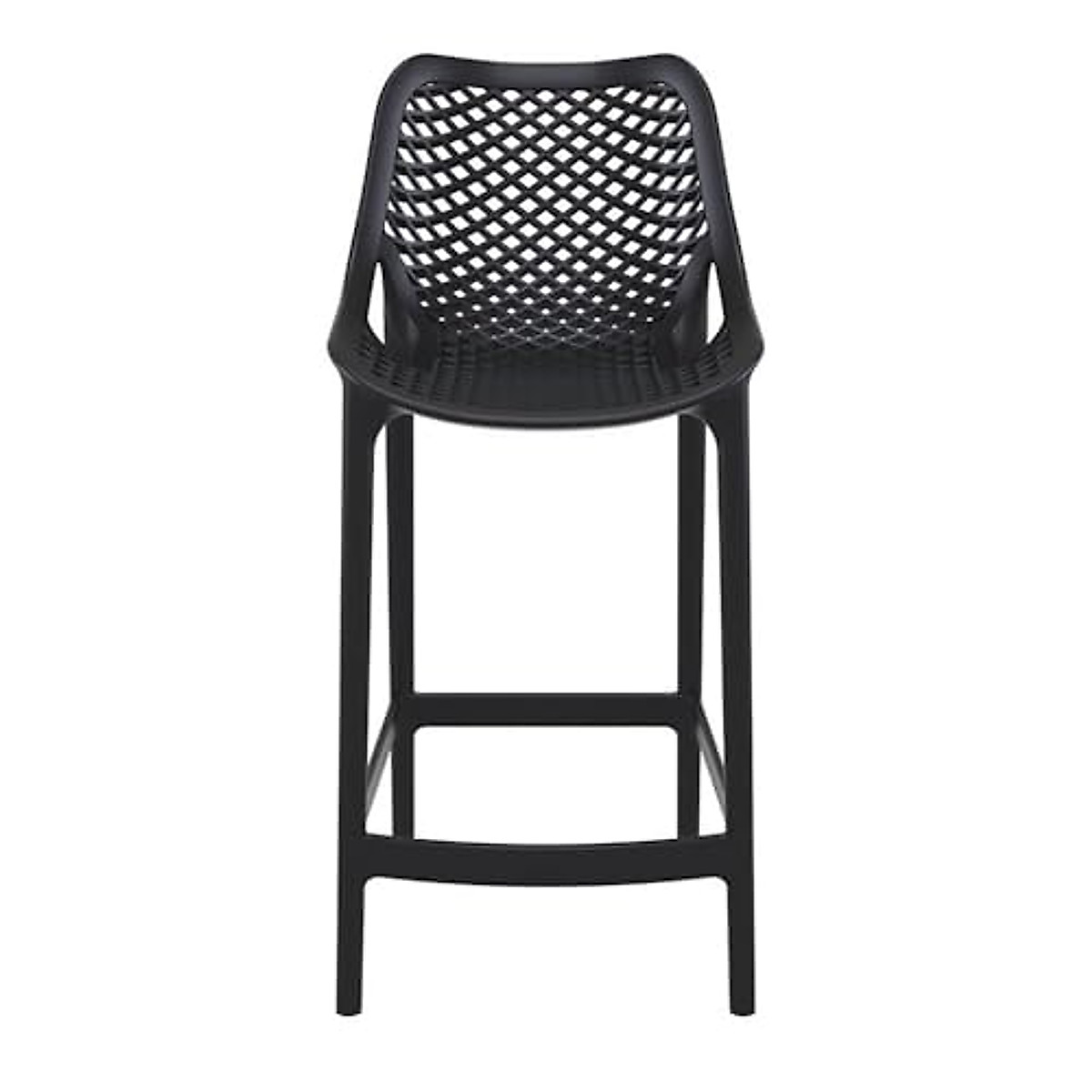 Compamia Air Patio Counter Stool in Black (Set of 2)
