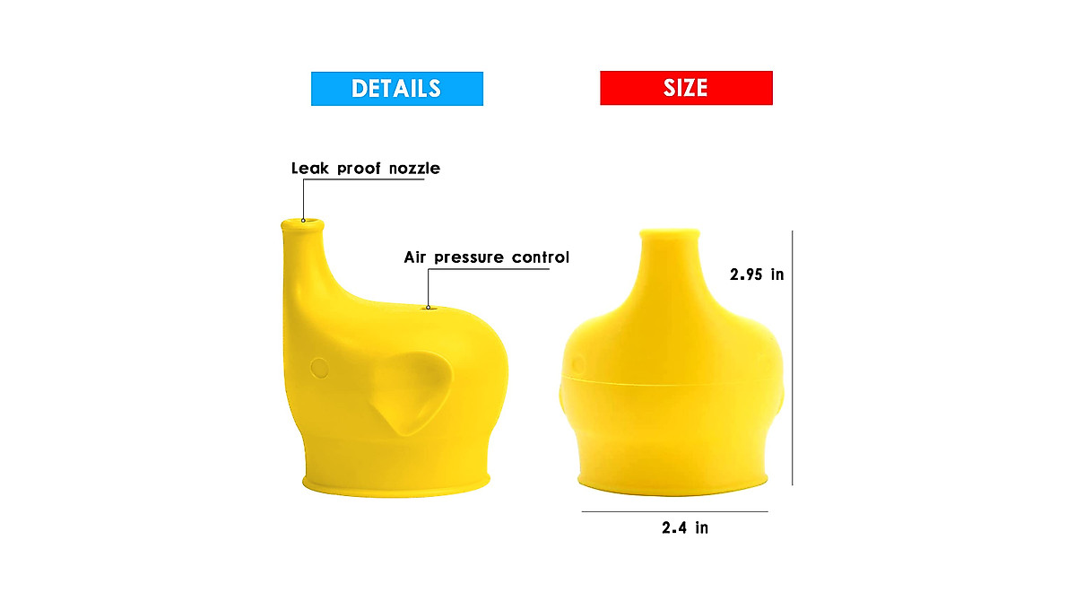 Yagote Silicone Sippy Cup Lids - Fun and Safe for Kids