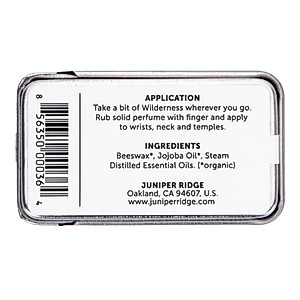 Juniper Ridge Coastal Pine Solid Perfume | Wild-Harvested Essential Oil Blend | Unisex Fragrance | Travel Friendly | 0.5 oz Tin