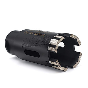 Diapro 2Pcs/ Box 1-3/8'' Dry Diamond Core Drill Bit 5/8'-11 Thread for Granite 35mm Masonry Coring