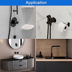 uxcell 4pcs Wall Split Flange 80mm / 3.1" OD Escutcheon Plate ABS Round Self-Adhesive Plumbing Cover Plates for 22mm / 0.9" Dia Water Pipe Faucet Decoration Accessories, Silver