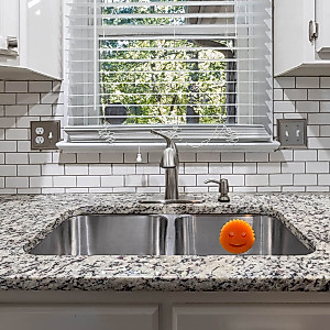 Smiling Sponge Holder with Suction Cup ，Sponge Organizer for Kitchen Sink Self Draining，Safe for Holding Sponges Daddy