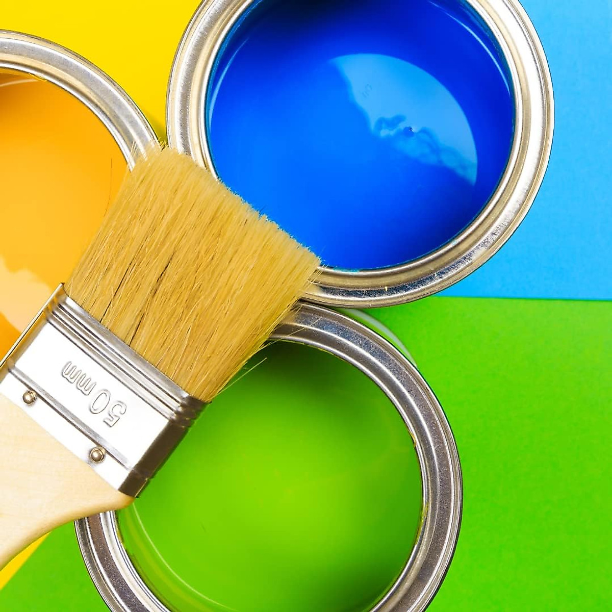 BLYSK Empty Metal Paint Cans with Lids, (Pint Size, 6 Pack) Empty Pint Paint Can Storage, Unlined Multipurpose Storage for Arts and Crafts, DIY Projects, Painting, Garage Organization, Free Can Opener