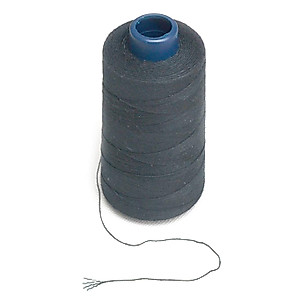 Luwigs Black Weaving Thread 100% Polyester for Making Wig Sewing Hair Weft Hair Extension 1pc (1pc, Black)