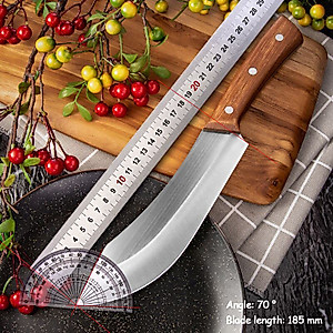 Meat Cleaver, 7.5 inch Kitchen special butcher cutlass knife chef carving meat picking knife chopping chicken and duck slicing double kitchen knife (Color : J-cd93, Kitchen Knife Size : 7.5 inch)
