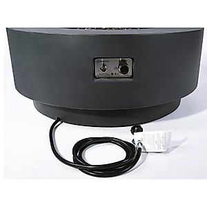 Nimes Concrete Fire Pit 40.9" x 40.9" Outdoor Patio Firepit Includes Fire Glass Modern Fire Pits & Outdoor Fireplaces for Garden, Deck, Indoor & Outdoor Heating