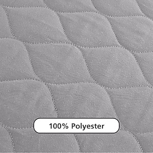 DHP Dana 6 Inch Quilted Full Mattress with Removable Cover and Thermobonded Polyester Fill, Gray