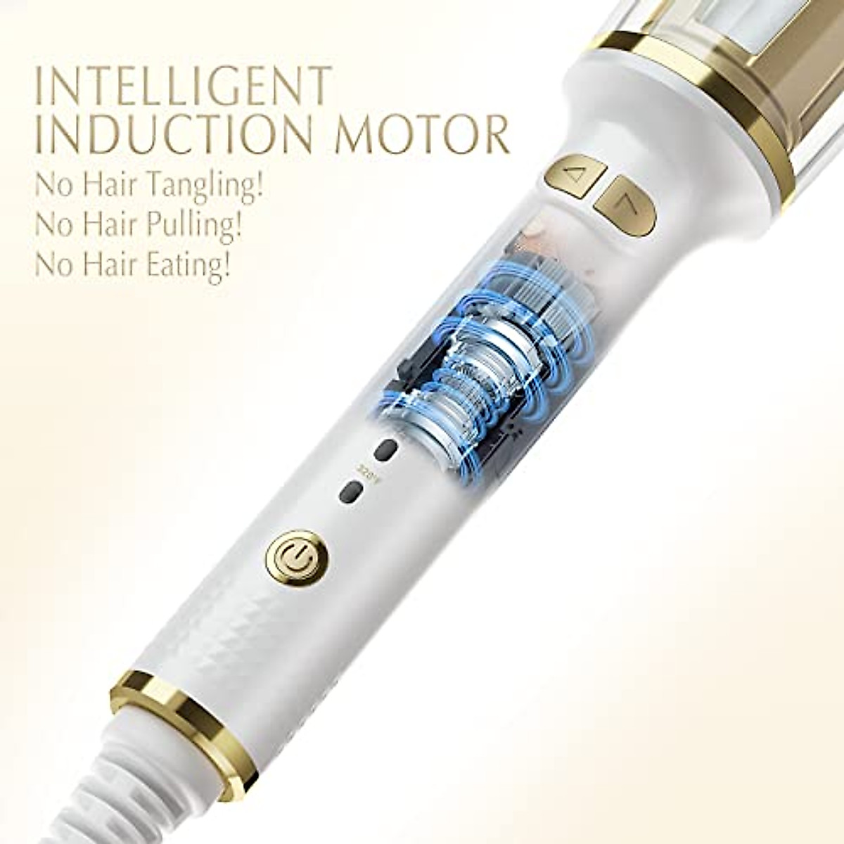 VISKS Auto Ceramic Hair Curler, Automatic Curling Iron with 1" Barrel & 3 Heat Settings, Super Easy-to-use 1 inch Curling Iron, Auto Rotating Curling Wand, Fast Heating Rotating Curling Iron