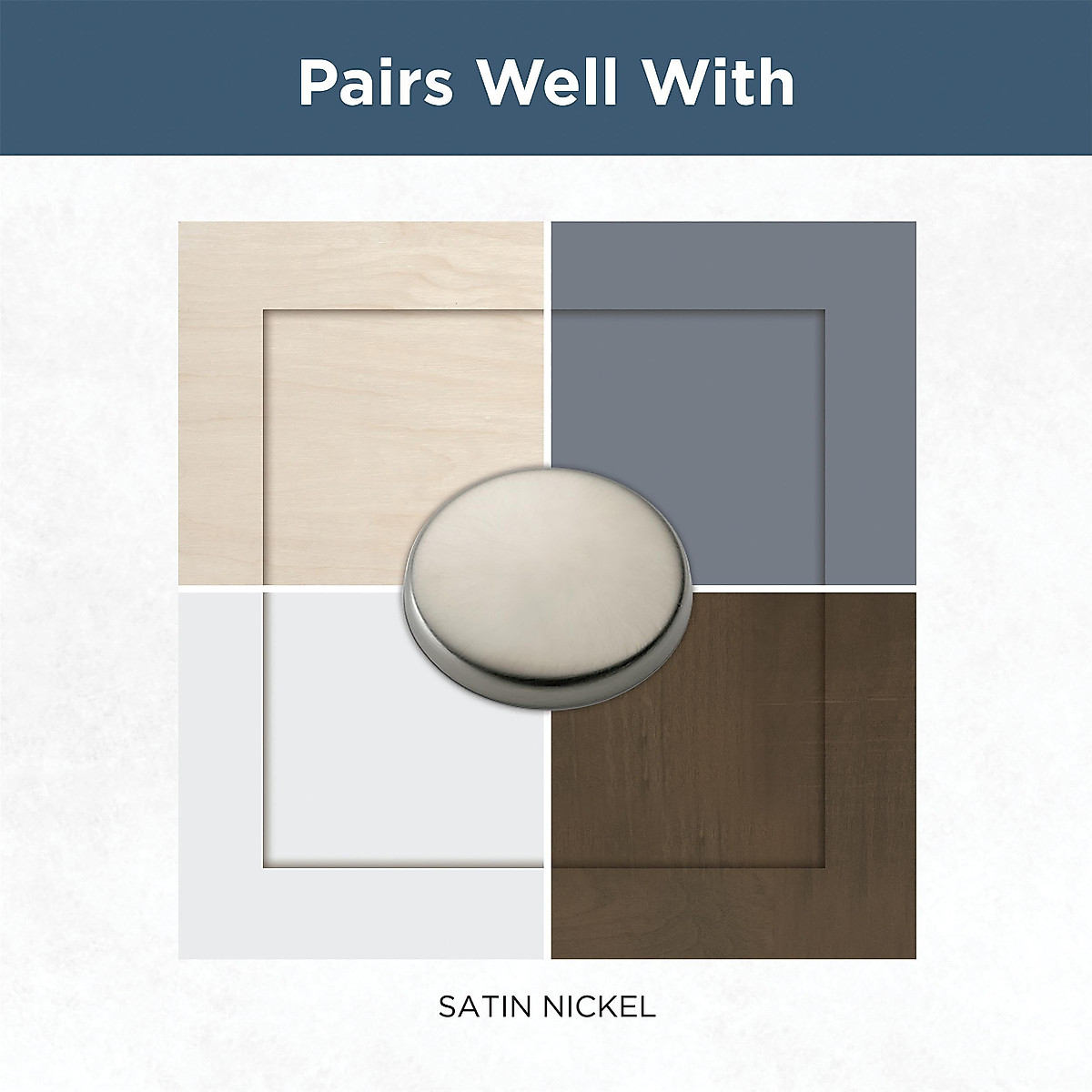 Franklin Brass Parow (1-Pack) Cabinet Handles 5-1/16" Hole to Hole Satin Nickel Kitchen Cabinet Pulls Drawer Handles Cabinet Hardware Dresser Drawer Pulls P41771K-SN-C