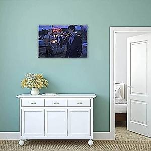 Chainsa Japanese Anime Chainsaw Man Poster Manga Covers Wall Art Print Canvas Painting Nordic Posters and Prints Wall Pictures for Living Room Deco (E,12x18inch Unframe)