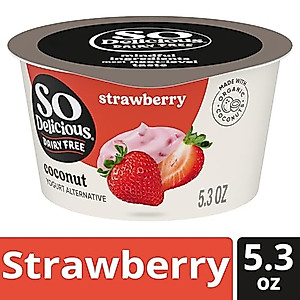 So Delicious Dairy Free Coconut Milk Yogurt Alternative, Strawberry, Vegan, Non-GMO Project Verified, 5.3 oz.