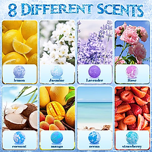 Toylink Bath Bombs for Kids with Surprise Inside Frozen Toys 8 Pack Natural Bath Bombs Handmade Spa Bath Fizzies with Jewelry Set Girls Birthday Christmas Gift