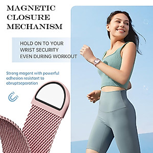 Slim Metal Band Compatible with Apple Watch Bands 38mm 40mm 41mm Women, Dual Magnetic Clasp Replacement Band for iWatch Ultra/Ultra 2 Series 9 8 7 6 5 4 3 2 1 SE, Women Watch Strap for iWatch