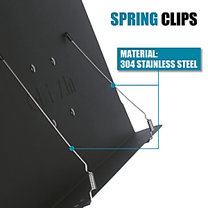 GLEAM Sheet Music Stand - Full Metal with Carrying Bag, Phone Holder, Sheet Music Folder and Clip, 5 in 1 Desktop Book Stand