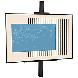 Displays2go Adjustable Metal Wall Easel, Holds Up to 36" Tall Media, Tilt Feature - Black (FDWEASLGBK)