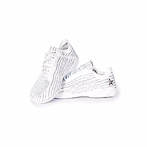 Rebel Athletic Revolt White Cheer Shoe, White, 13 Big Kid