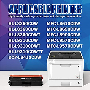 INK E-SALE Compatible Toner Cartridge Replacement for Brother TN433 TN431 High Yield, 4 Pack, Black Cyan Yellow Magenta