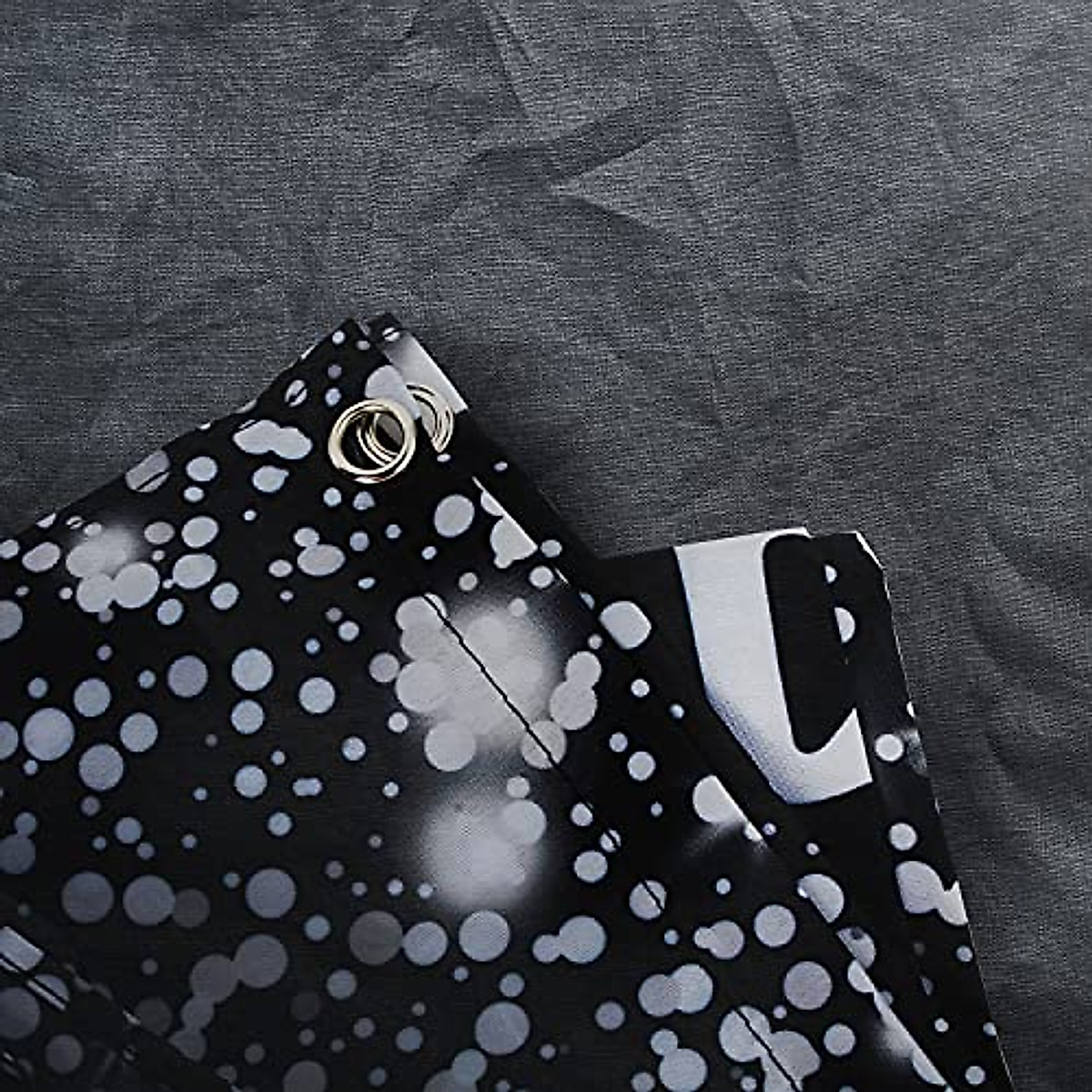 HAMIGAR 6x4ft Happy 60th Birthday Banner Backdrop - 60 Years Old Birthday Decorations Party Supplies for Women Men - Black Silver