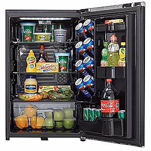 Danby DAR044A6MDB 4.4 Cu.Ft. Mini Fridge, Compact Refrigerator For Bedroom, Living Room, Bar, Dorm, Kitchen, Office, E-Star In Black With Lock