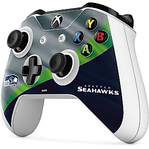 Skinit Decal Gaming Skin Compatible with Xbox One S Controller - Officially Licensed NFL Seattle Seahawks Design