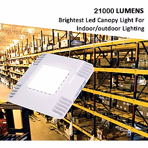 1 Pack LED Canopy Lights 150w 21000 Lumens 5000K Daylight White 750W HID/MH Equivalent,UL DLC Listed Gas Station Light,Waterproof IP65 Commercial Area & Outdoor Lighting,Ceiling Lighting Fixtures