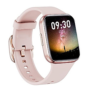 WalkerFit A1 Smart Watch for Woman Man, Fitness Tracker with Heart Rate/Sleep Monitor,Pedometer, IP68 Waterproof, 1.7" Touch Screen, Activity Tracker with Calories, Support Android iPhone iOS, Pink