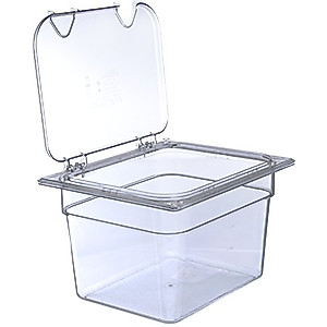 Carlisle FoodService Products 10223B07 StorPlus Half Size Food Pan, Polycarbonate, 8" Deep, Clear