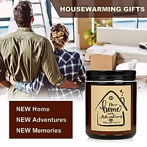New Home Funny Housewarming Lavender Scented Candle Gift Set, Gift Ideas for New Homeowner Friend Couples Neighbor Women, Men - Home Decor, Meditation, Yoga, Relaxing Soy Aromatherapy Candle(7oz)