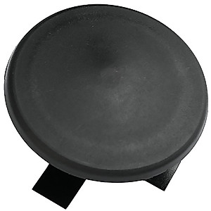 Deltech Manufacturing 3-1/2" Round Light Pole Top Cap- Black Plastic