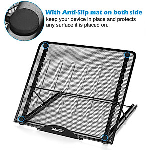 IMAGE Large Version Stand Ventilated Adjustable Light Box Laptop Pad Stand, Multifunction(12 Angles) Skidding Prevented Tracing Holder for AGPtek/Huion A3 A4 LED Tracing Light Pad & Diamond Painting