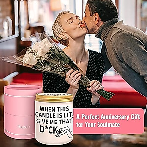 Aujzoo Funny Gifts for Boyfriend,Husband Gifts,Boyfriend Birthday Gifts,Naughty Gifts for Him,Bachelorette Gifts,Bride Gifts,Romantic Gifts for Wife,Anniversary,Valentine's day Candle Gifts for Couple