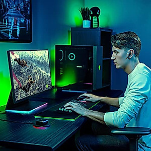 Razer New Hammerhead Pro HyperSpeed Wireless Gaming Earbuds for PC, Playstation, Switch, Mobile: Adjustable ANC - Fast Wireless Charging Case - 30 Hr Battery - Bluetooth 5.3 - Chroma RGB - Black