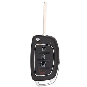 Keyless2Go Replacement for Keyless Entry Remote Head Flip Car Key Fob for Hyundai Santa Fe TQ8-RKE-4F31 95430-2W110